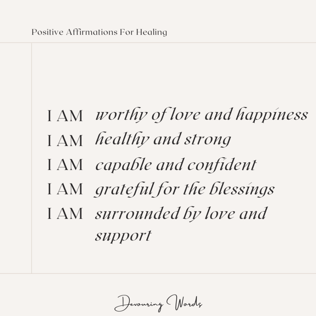 22 Affirmations For Healing